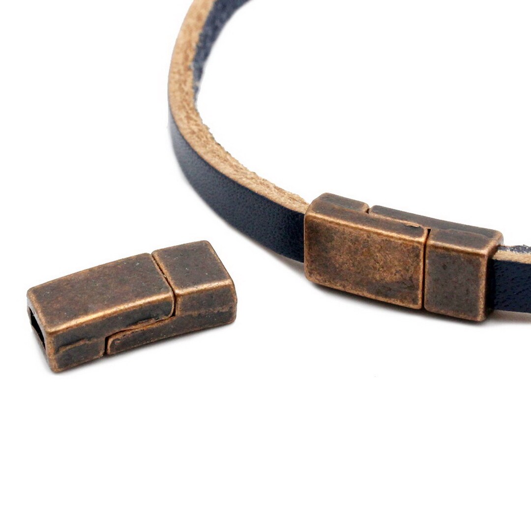 Shapesbyx 3 Pieces 5mmx2mm Hole Antique Copper Magnetic Closure,5mmx2mm ...