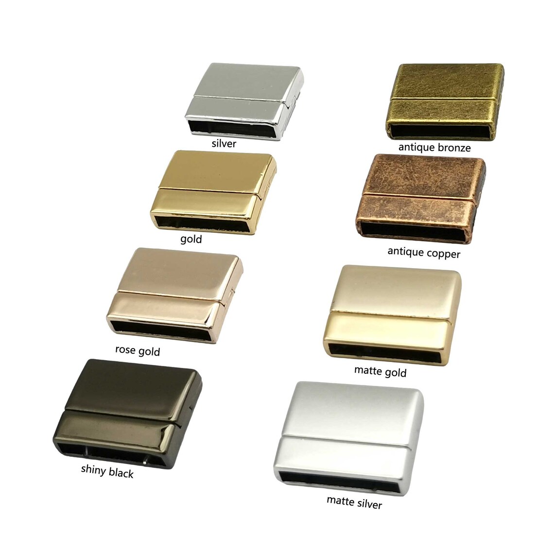 3 Sets 20mmx3mm Inner Hole Silver Bracelet Clasps and | Etsy