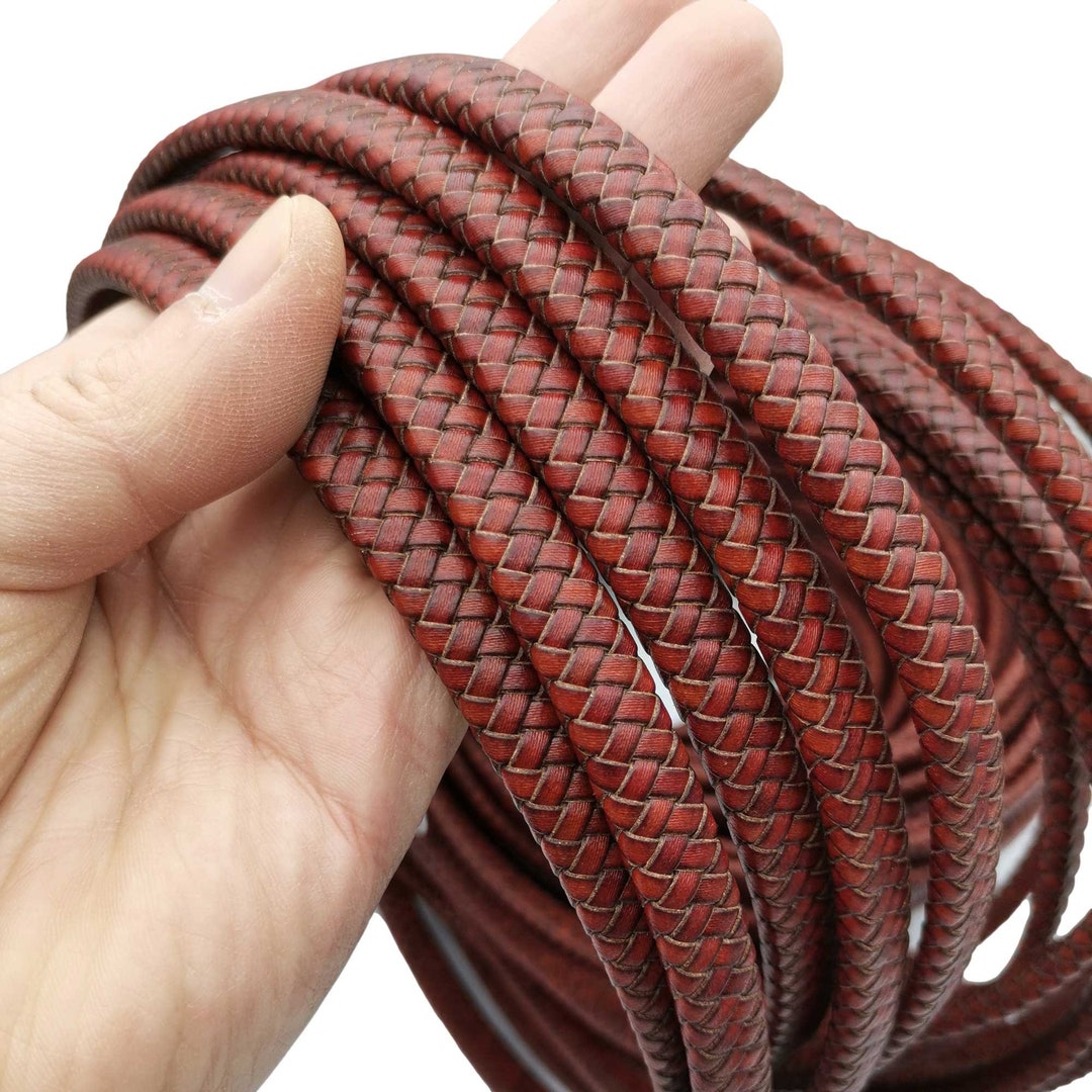 Shapesbyx 12x6mm Braided Leather Strap for Bracelet Making 12mmx6mm ...