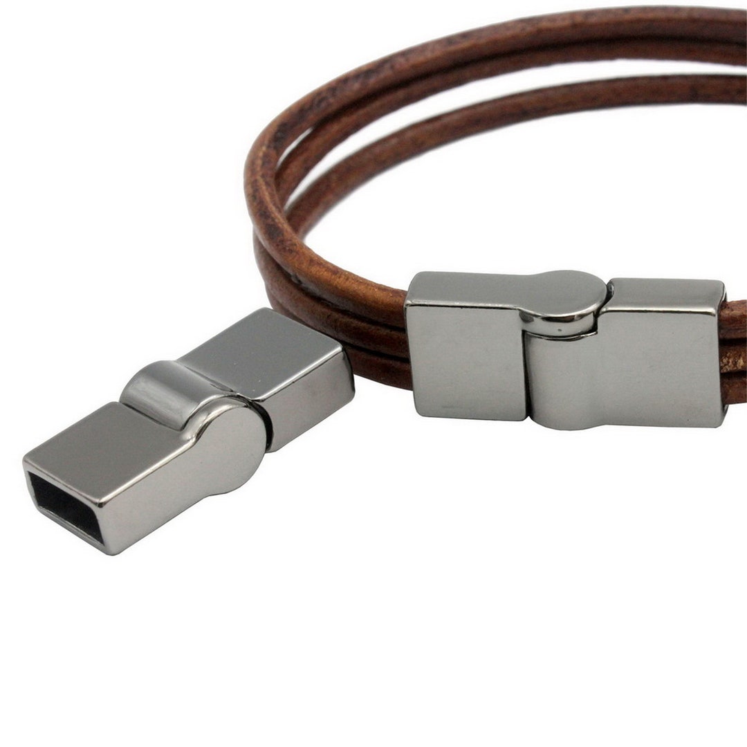 Shapesbyx Magnetic Bracelet Clasps and Closure Black 10mmx4mm Inner ...