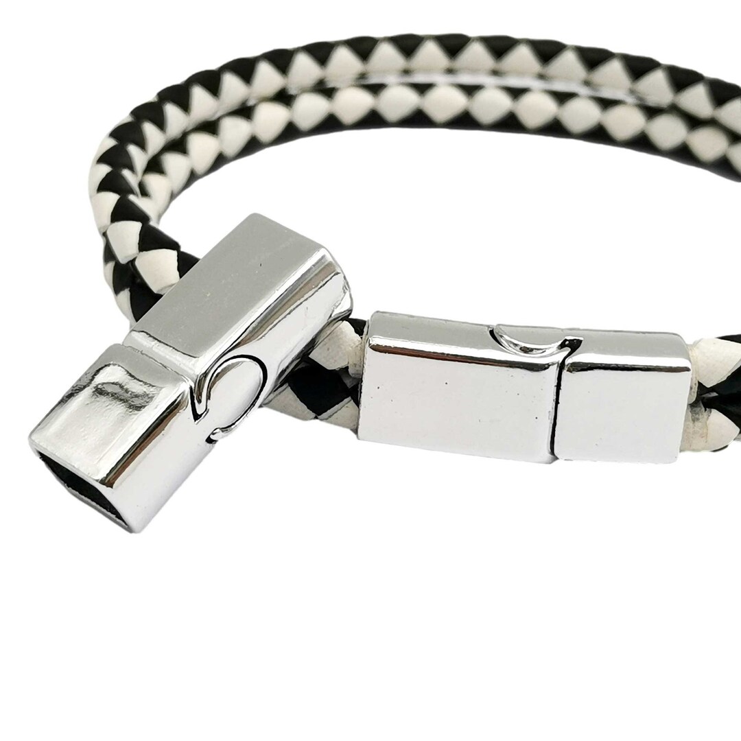 Shapesbyx 8mm Flat Magnetic Clasps Closure Cord Glue in 8mmx5mm Hole ...