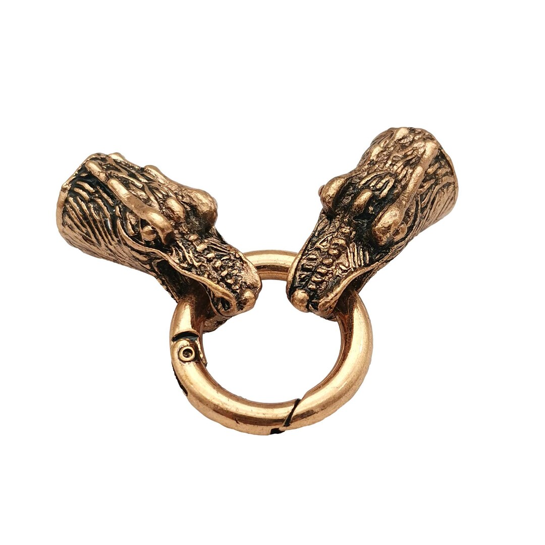 Crocodile Head Clasp, Antique Copper Biting Ring, 10mm Hole - Etsy