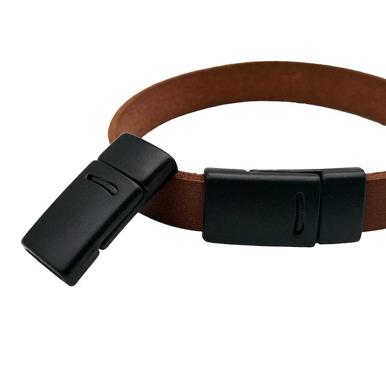 3 Pieces for 10x2 Leather Strip Glue Magnetic Clasps and - Etsy