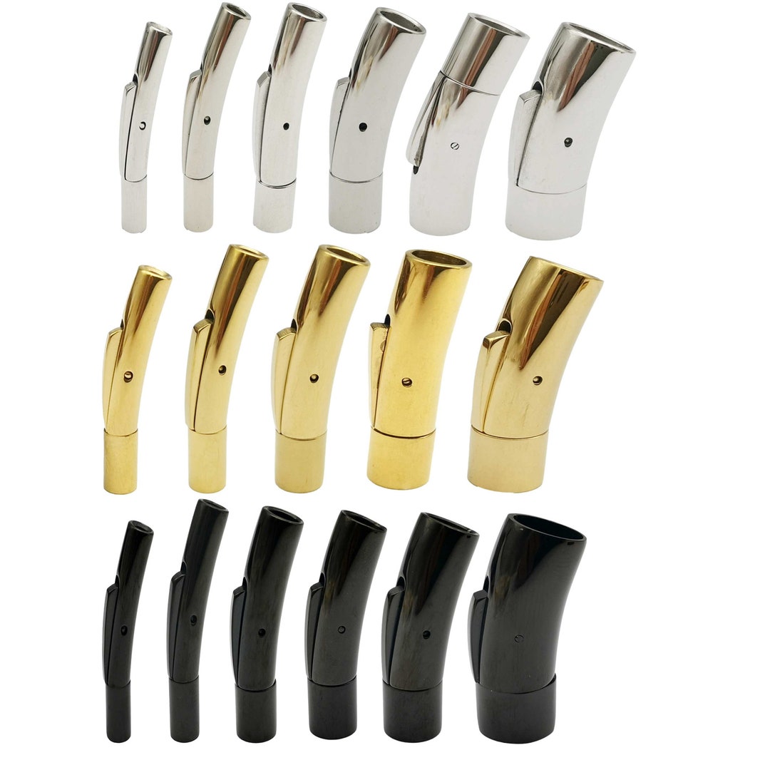 Shapesbyx 2mm 3mm 5mm 6mm 8mm Bayonet Stainless Steel Clasp/closure for ...