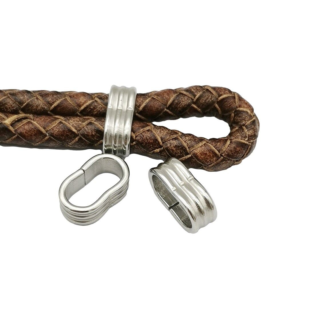 Shapesbyx 10 Pieces Stainless Steel Separators Double 5mm Holes for 5mm ...