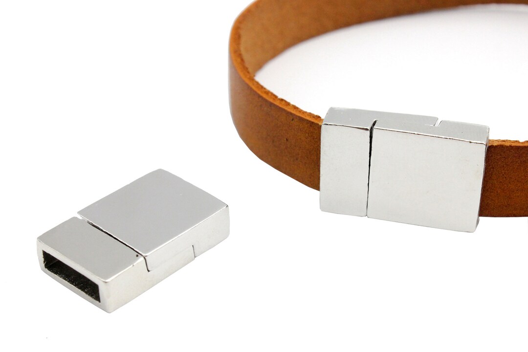 Shapesbyx Silver/bronze Magnetic Clasps for Bracelet Making Flat Face ...
