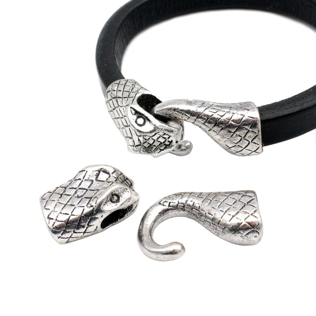 Snake Head Hook Clasp Antique Silver Metal Closure for 10x6 Mm - Etsy