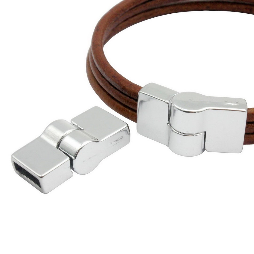 3 Pieces Magnetic Bracelet Clasps and Closure Silver 10mmx3mm - Etsy