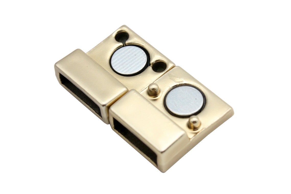 Matte Gold Magnetic Clasps for Bracelet Making Curved Surface - Etsy