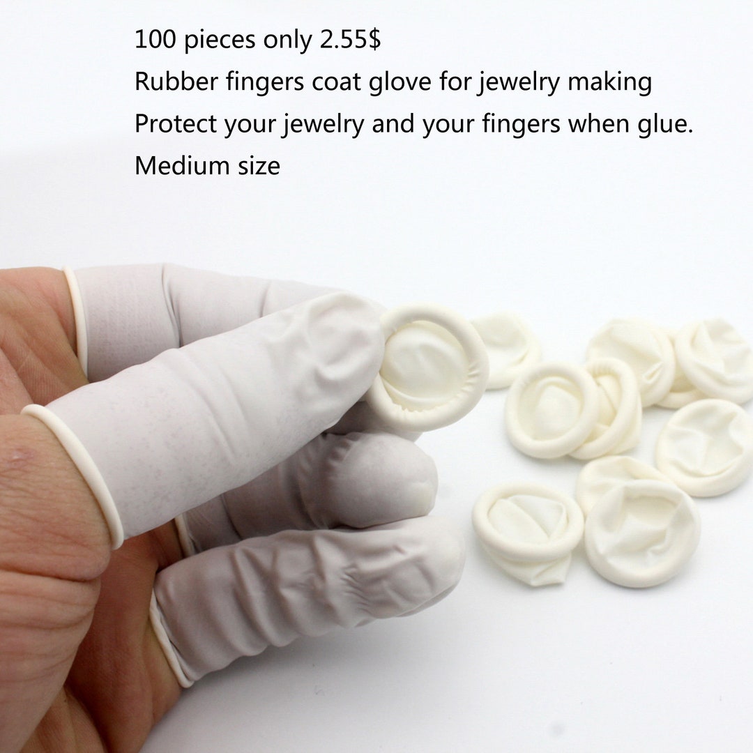 Shapesbyx 100pcs Rubber Finger Cots,fingers Coat Gloves Protect Fingers ...