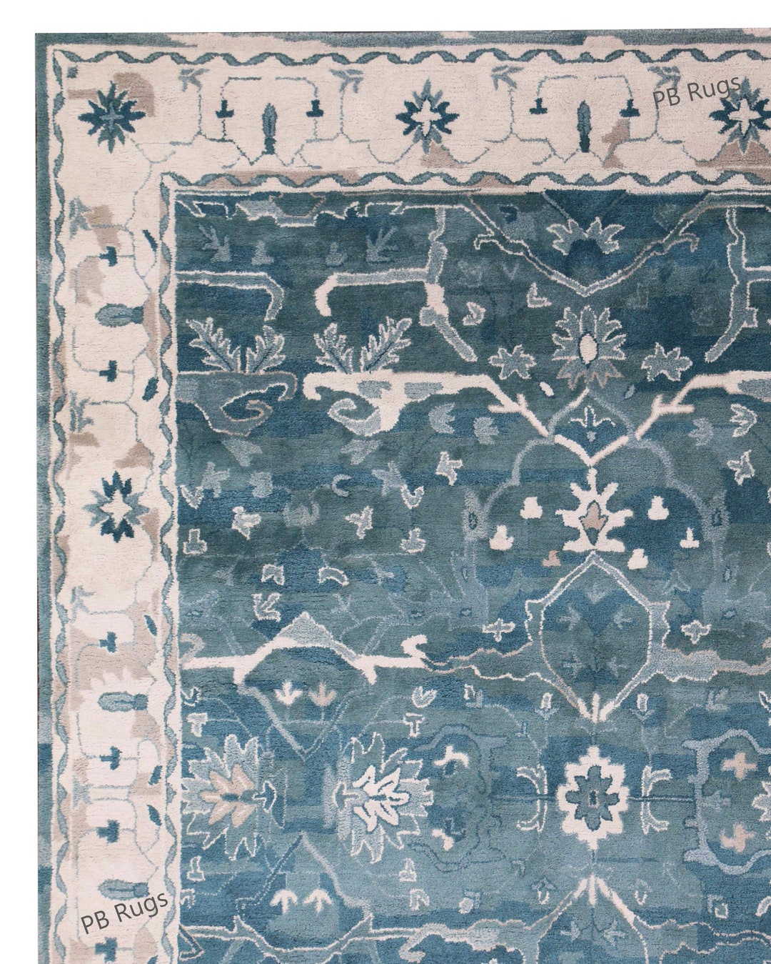 New Authentic Mammoth Blue Old Design Handmade Traditional Oriental ...