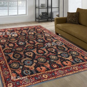 New Authentic Emma Blue Color Old Design Handmade Traditional Oriental ...