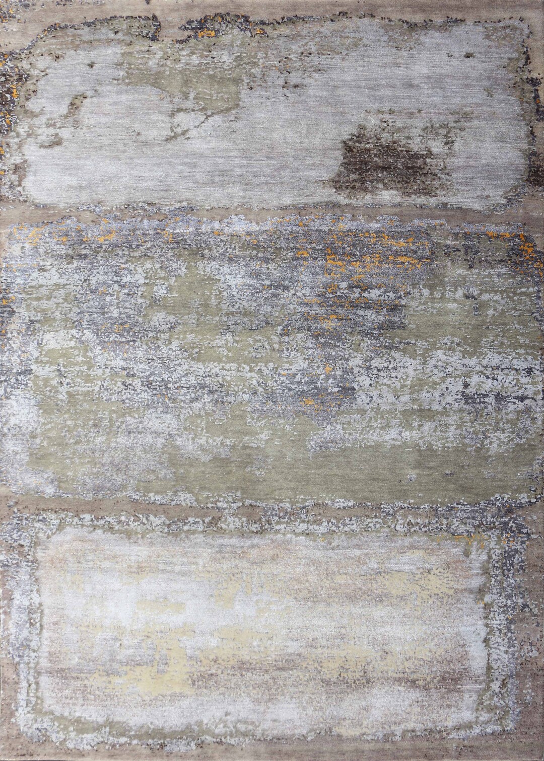 Restoration Broken Design 5'6" X 7'10" Hand Knotted Modern Style ...