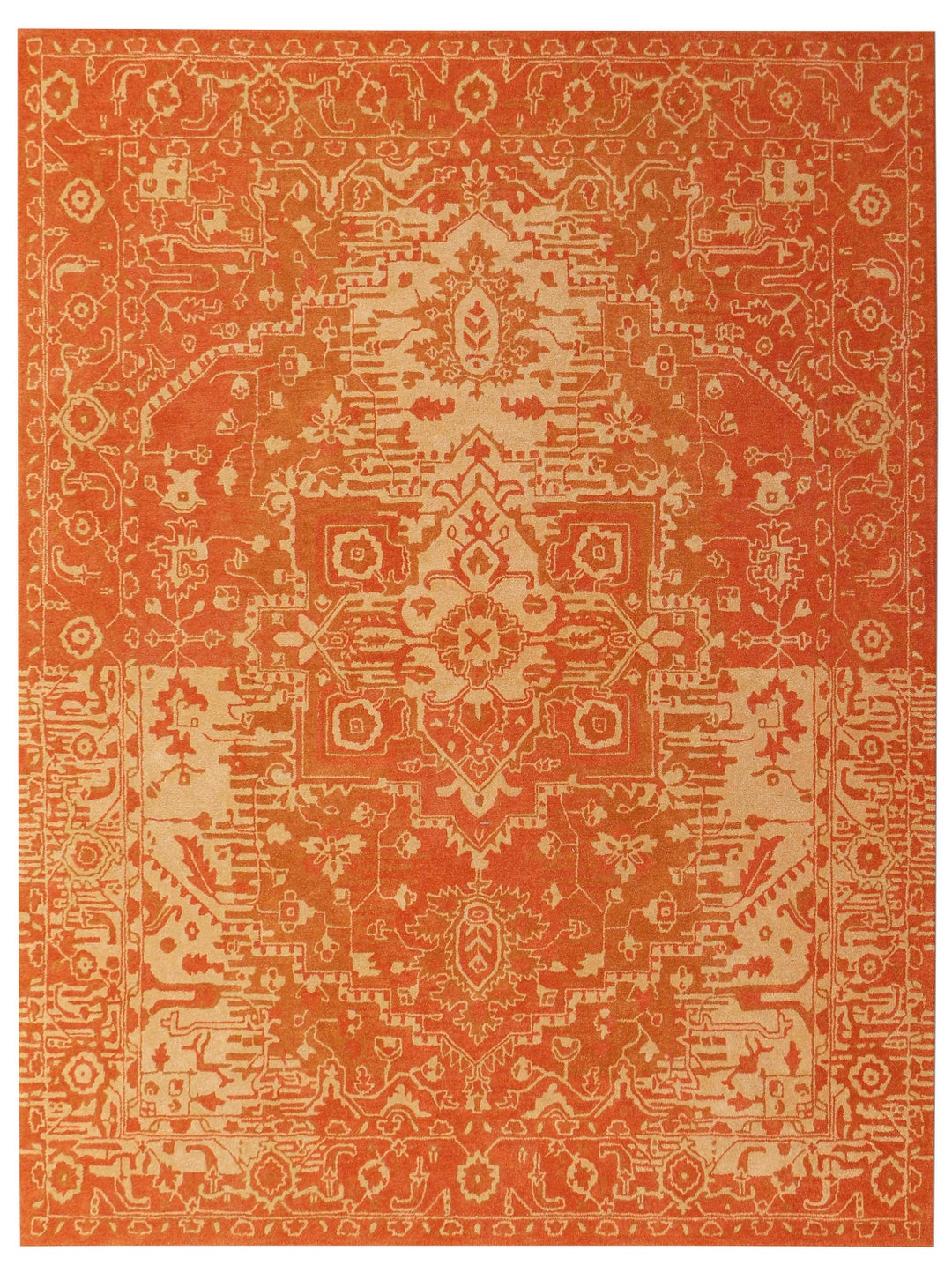 New Authentic Nolan Terracotta and Gray Color Old Design Handmade ...