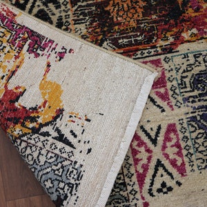 Aida Multi Beige 9'x12' Feet Oxidize Vintage Finish Hand Knotted ...