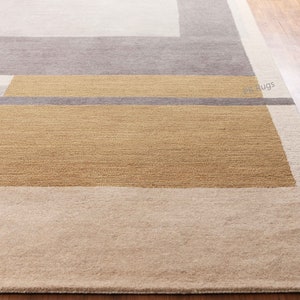 New Authentic Kirk Modern Design Handmade 100% Fine Soft Woolen Area PB ...