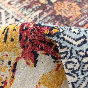 Aida Multi Beige 9'x12' Feet Oxidize Vintage Finish Hand Knotted ...