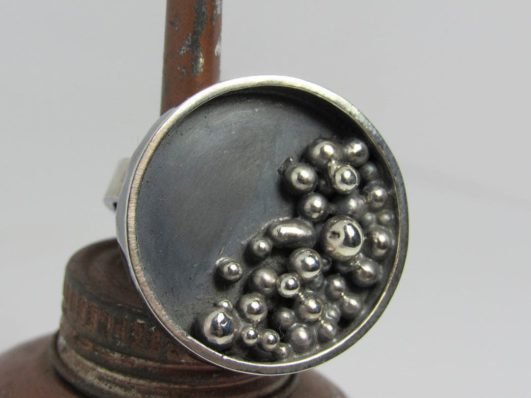 Sterling Silver Ring Handmade Funky - Etsy UK