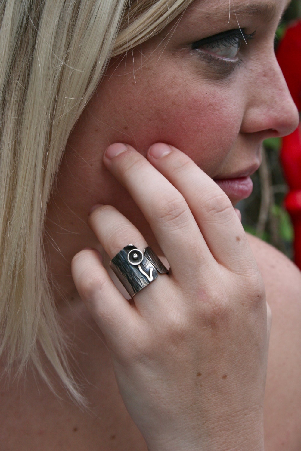 Sterling Silver Ring Handmade Modern - Etsy