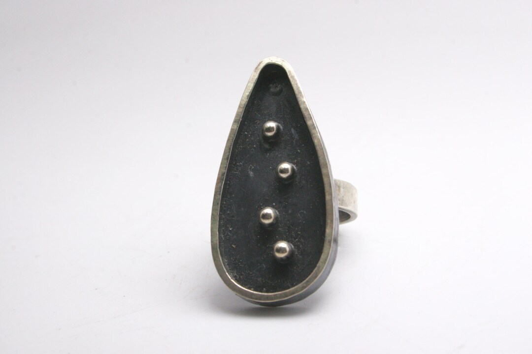 Sterling Silver Ring - Statement - Funky - Etsy