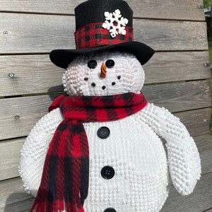 Michael Handmade Vintage Chenille Snowman Doll - Etsy