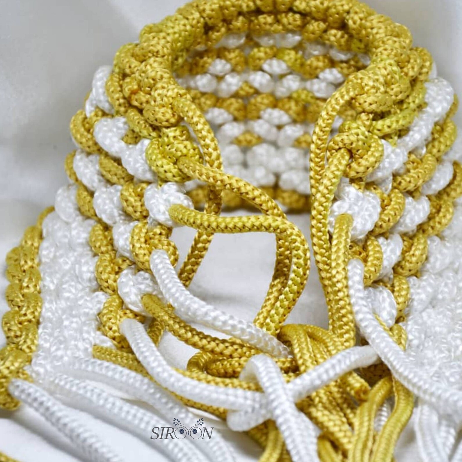 Elvis Presley's Style Macrame Collar White-gold Collar - Etsy