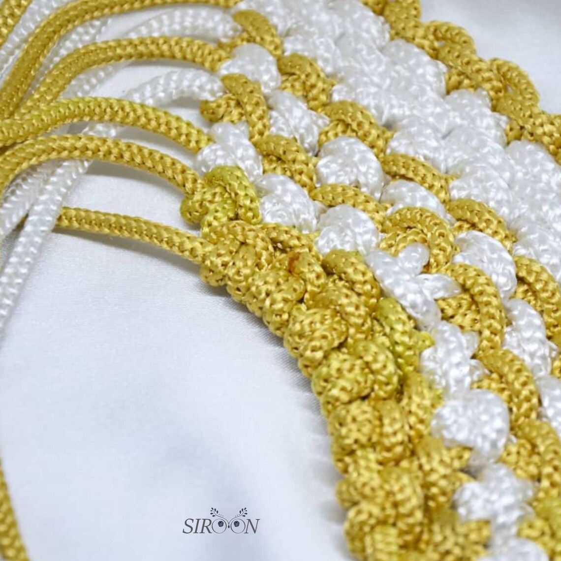 Elvis Presley's Style Macrame Collar White-gold Collar - Etsy