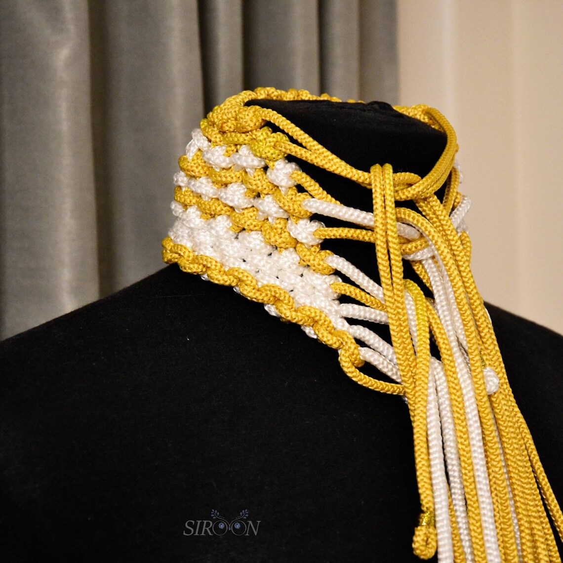 Elvis Presley's Style Macrame Collar White-gold Collar - Etsy