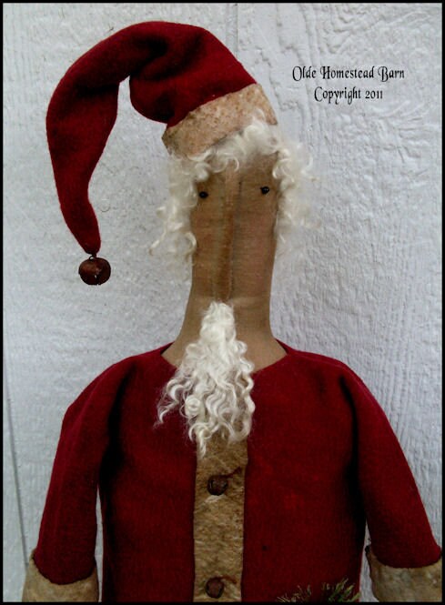 Primitive Standing Santa EPATTERN - Etsy