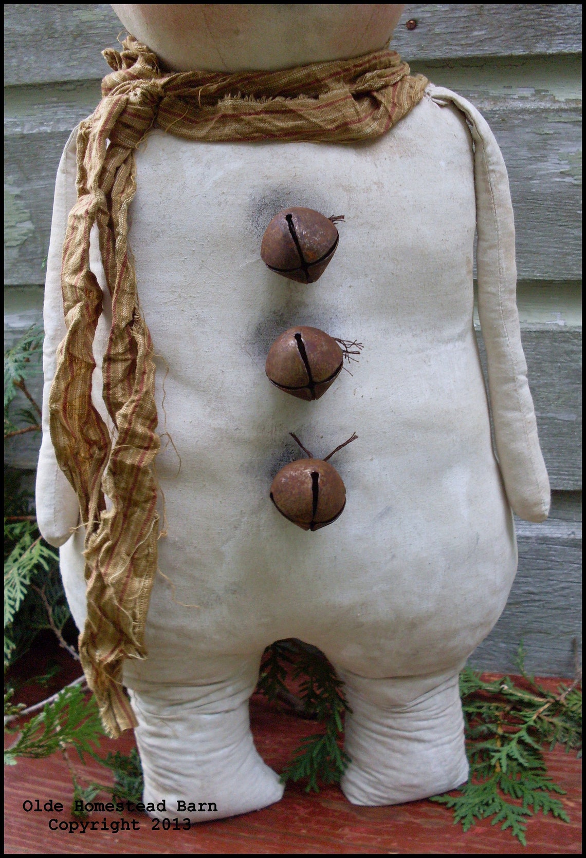 Primitive Standing Snowman Kindred EPATTERN - Etsy