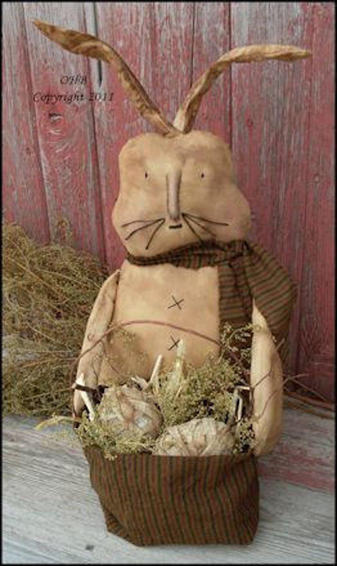 Primitive Bunny Wilbur EPATTERN - Etsy