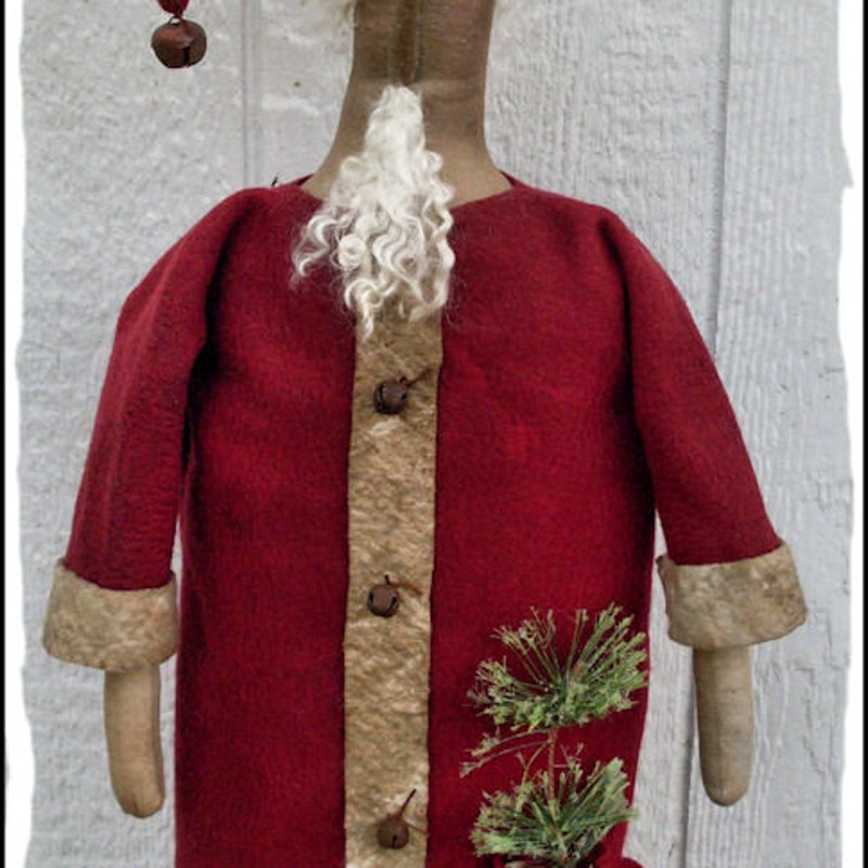 Primitive Santa Pattern - Etsy