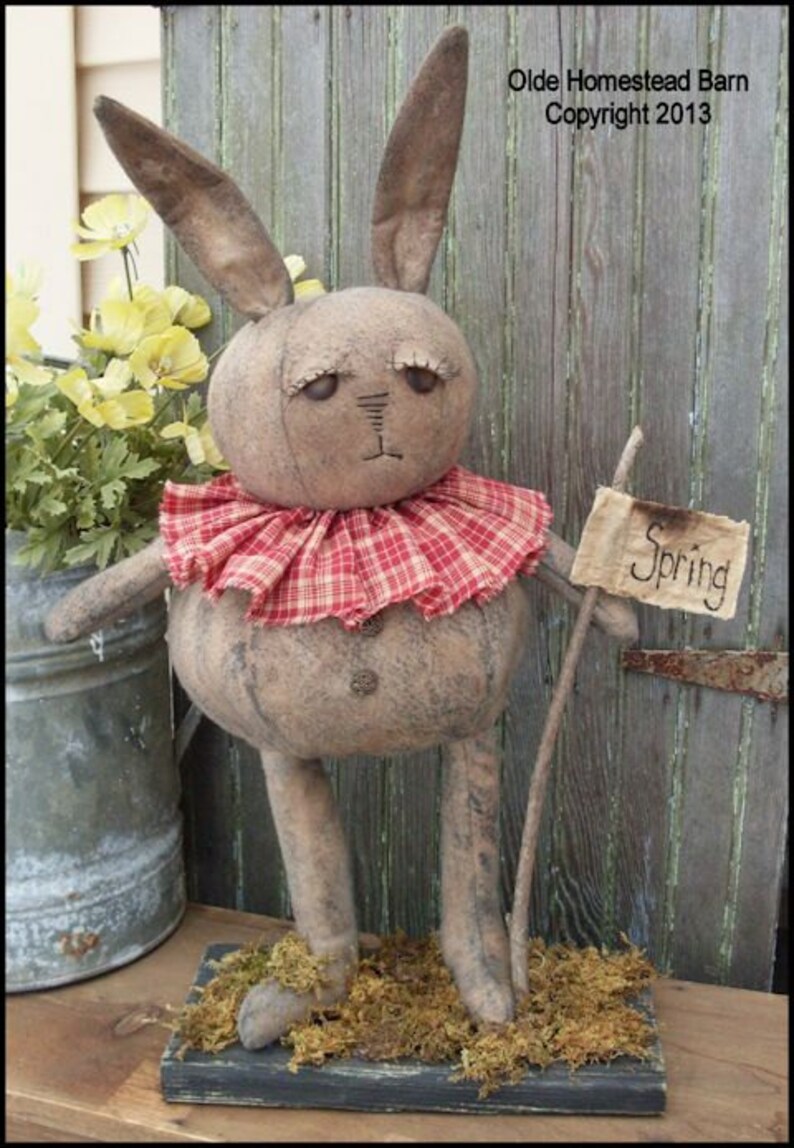 Primitive Bunny Millie EPATTERN - Etsy