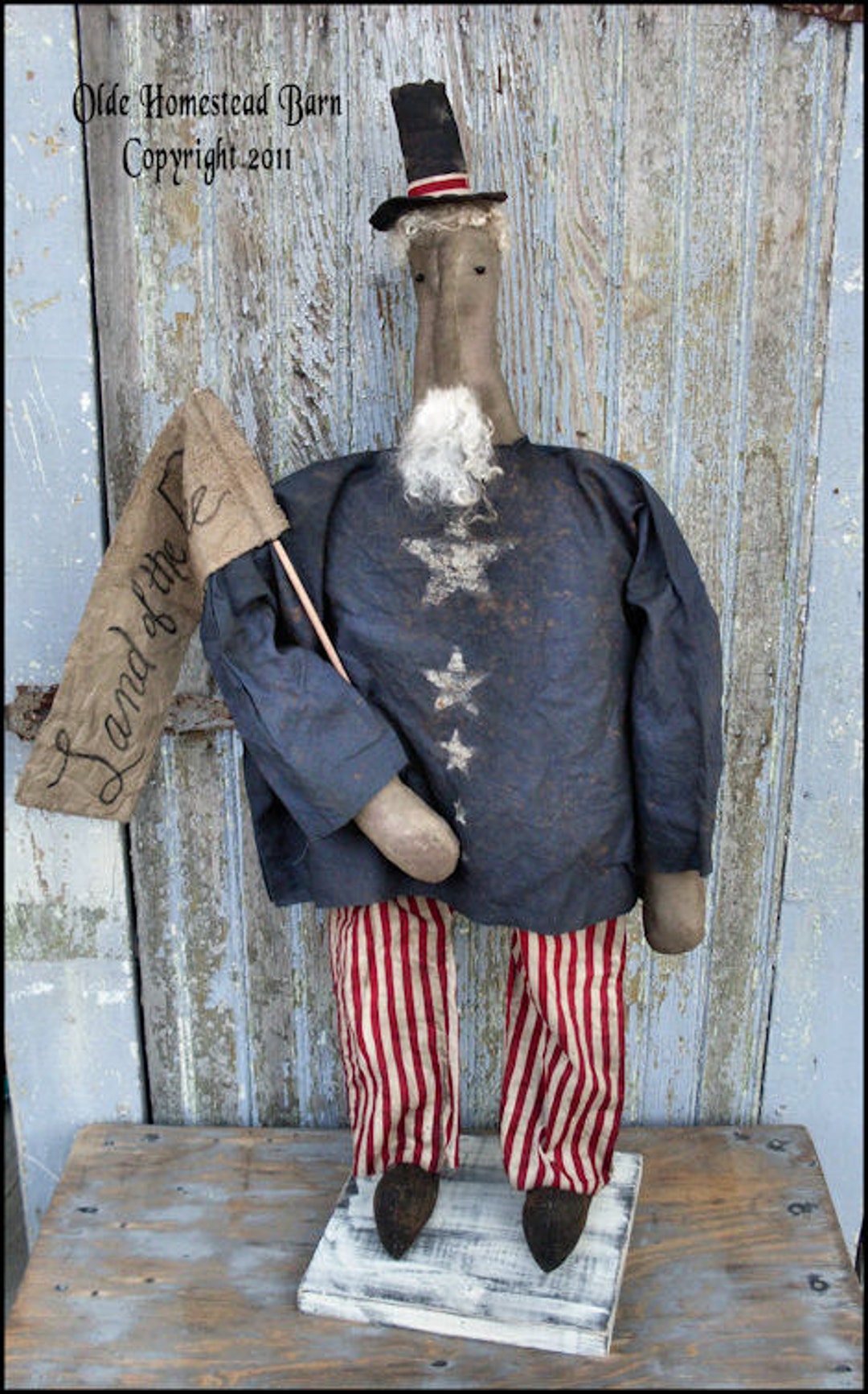Primitive Standing Uncle Sam EPATTERN - Etsy