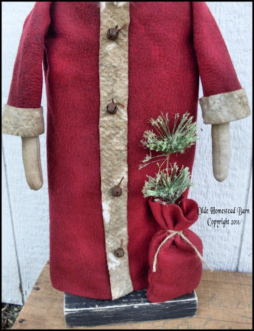 Primitive Standing Santa EPATTERN - Etsy