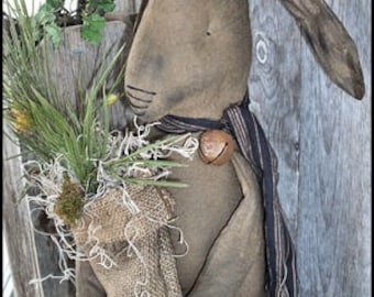 Rabbit Epattern-primitive Bunny Cloth Doll Craft Digital Download ...