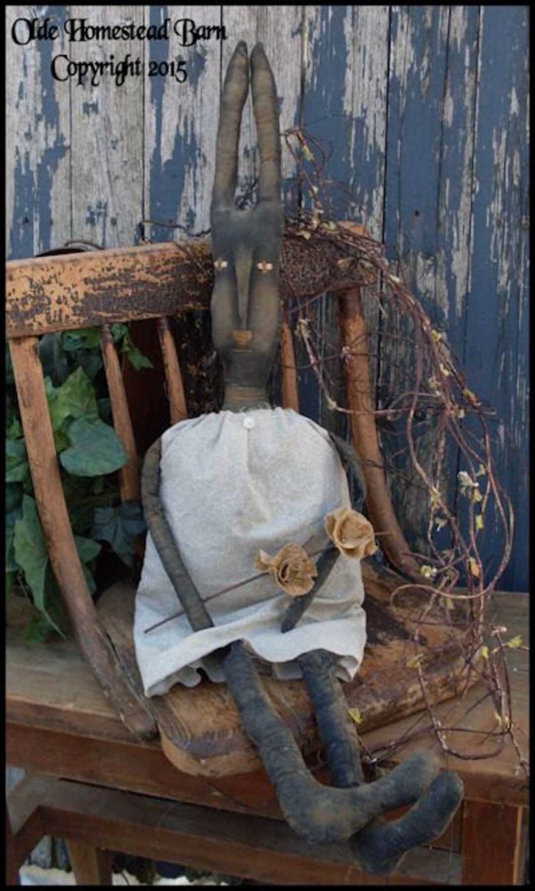 Primitive Bunny Marge EPATTERN - Etsy