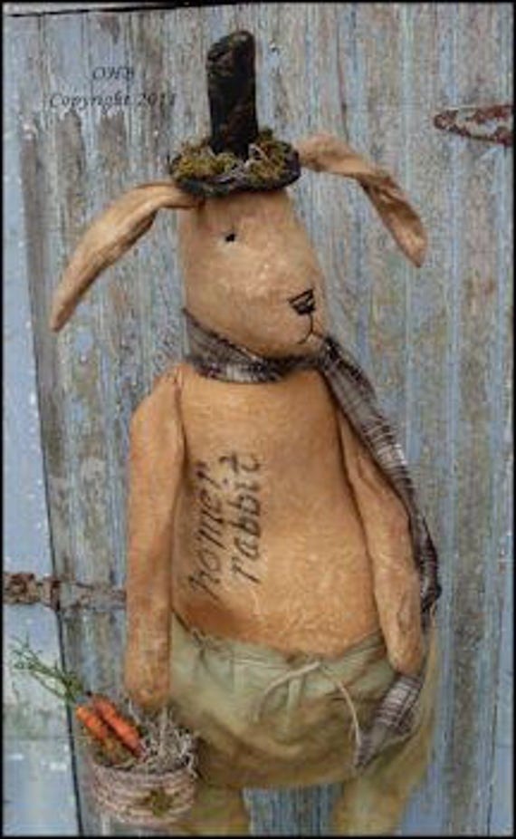 Primitive Bunny Homer EPATTERN - Etsy