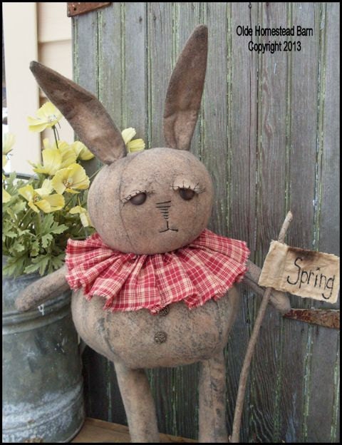 Primitive Bunny Millie EPATTERN - Etsy