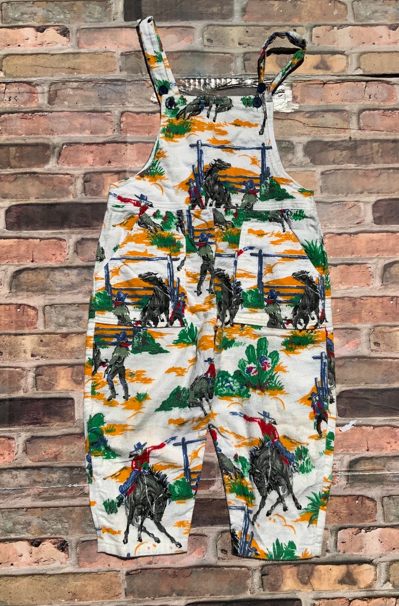 Vintage Children’s Western Themed Overalls - Etsy
