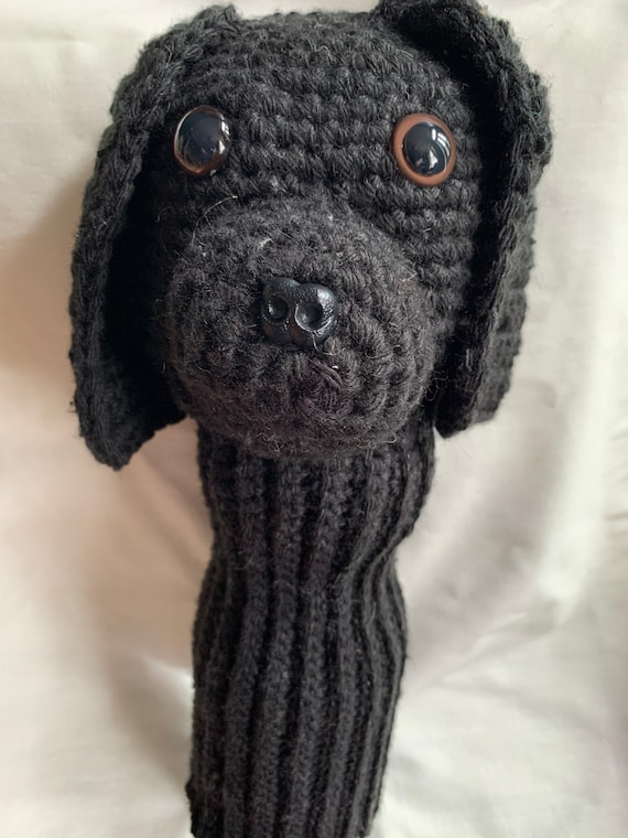 Black Labrador Golf Club Cover Driver Cover Woods Cover | Etsy