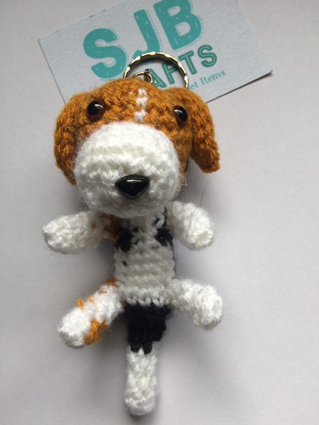 Beagle Keyring Keychain Doggy Bespoke Made to Order - Etsy