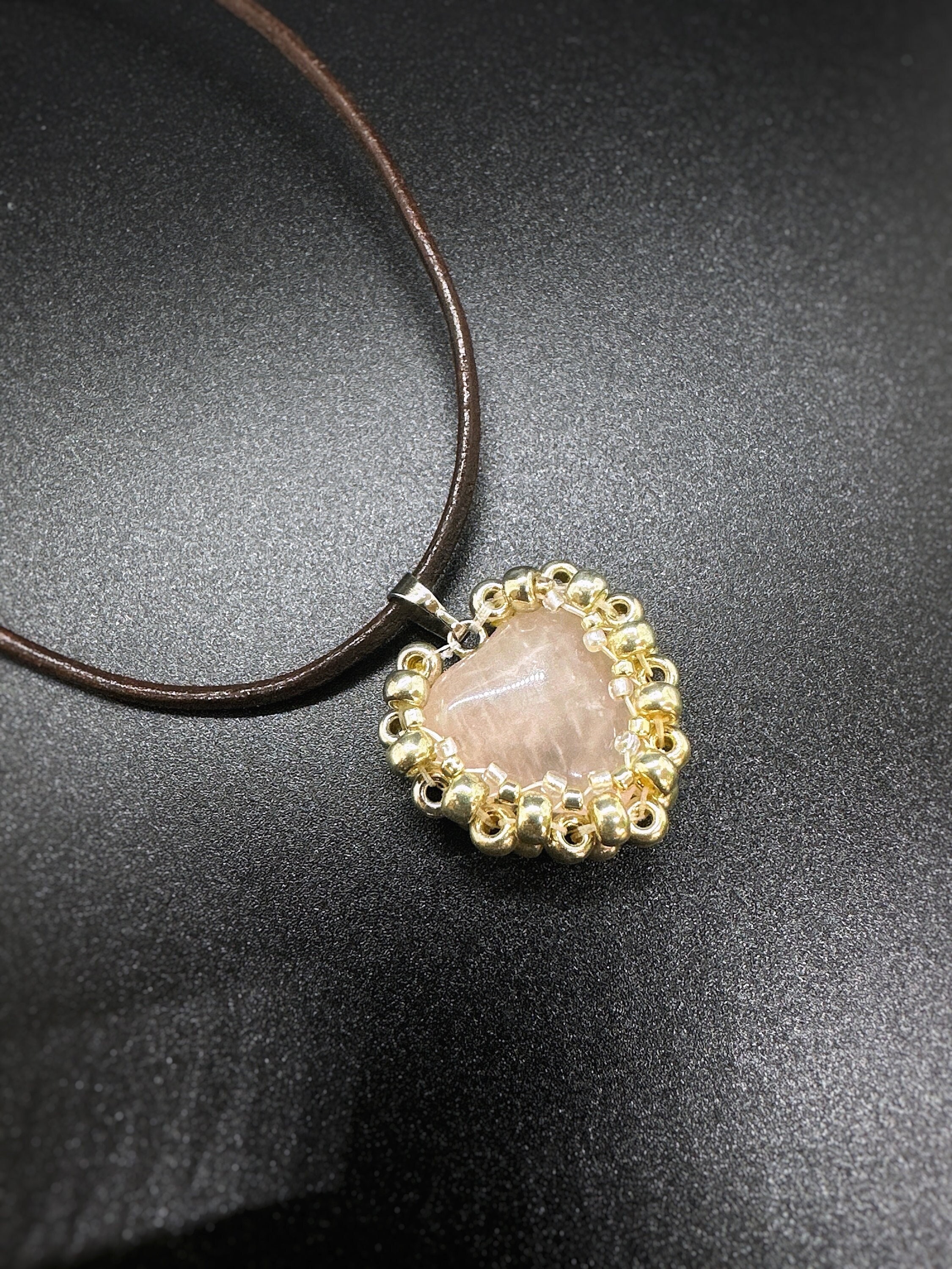Vintage Style Jewelry, Heart Necklace, Rose Quartz, Valentine Gift ...