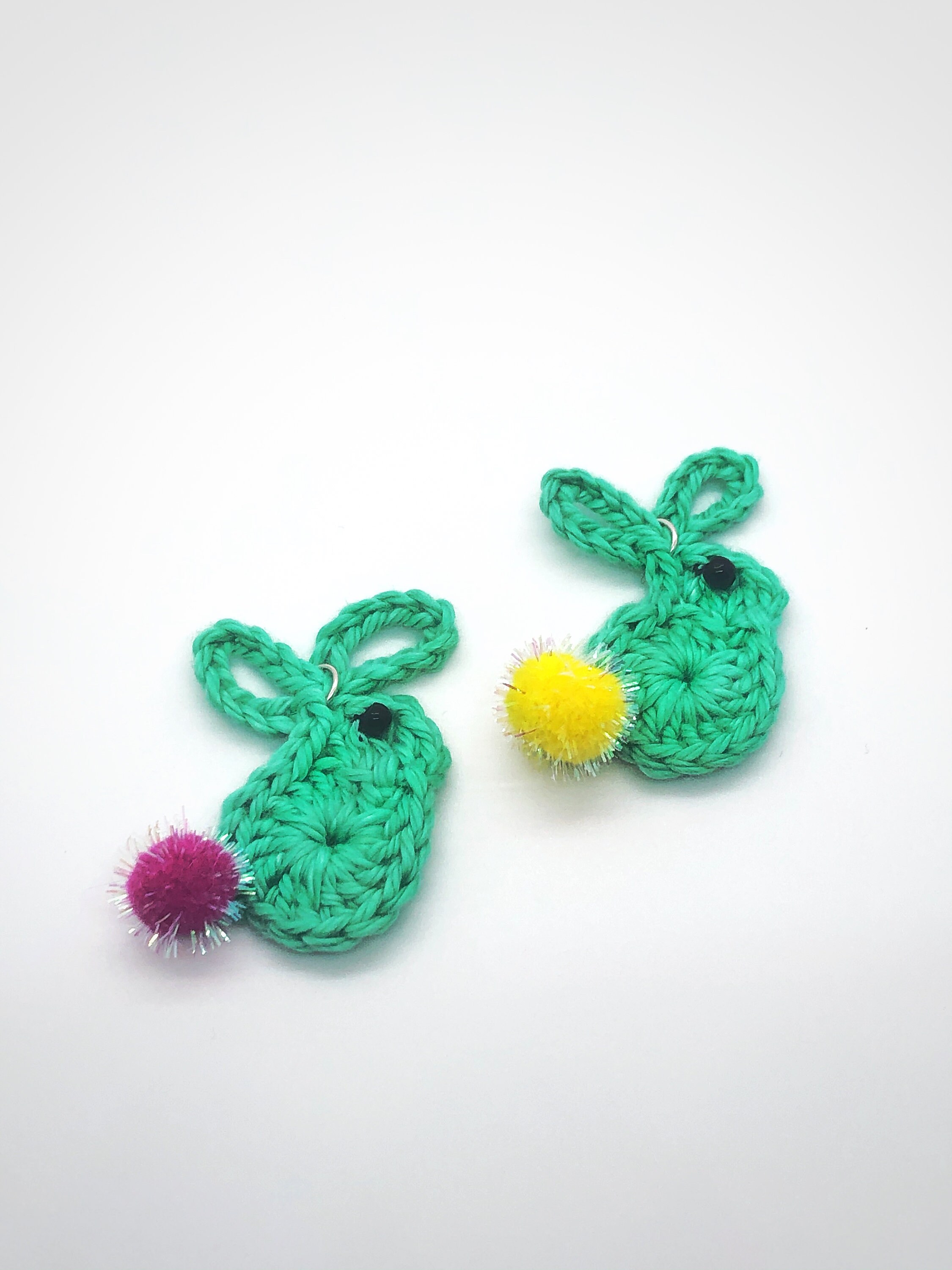 Easter Jewelry Crochet Bunny Necklace Little Girl Pendant Animal Unique ...