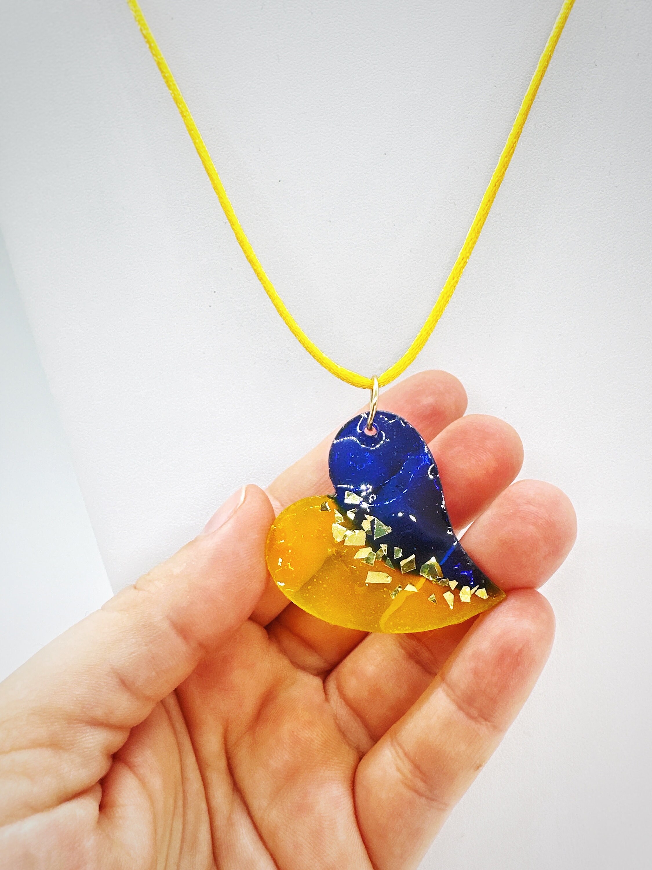 Ukraine Jewelry, Stand With Ukraine Gift, Support Ukraine, Heart ...