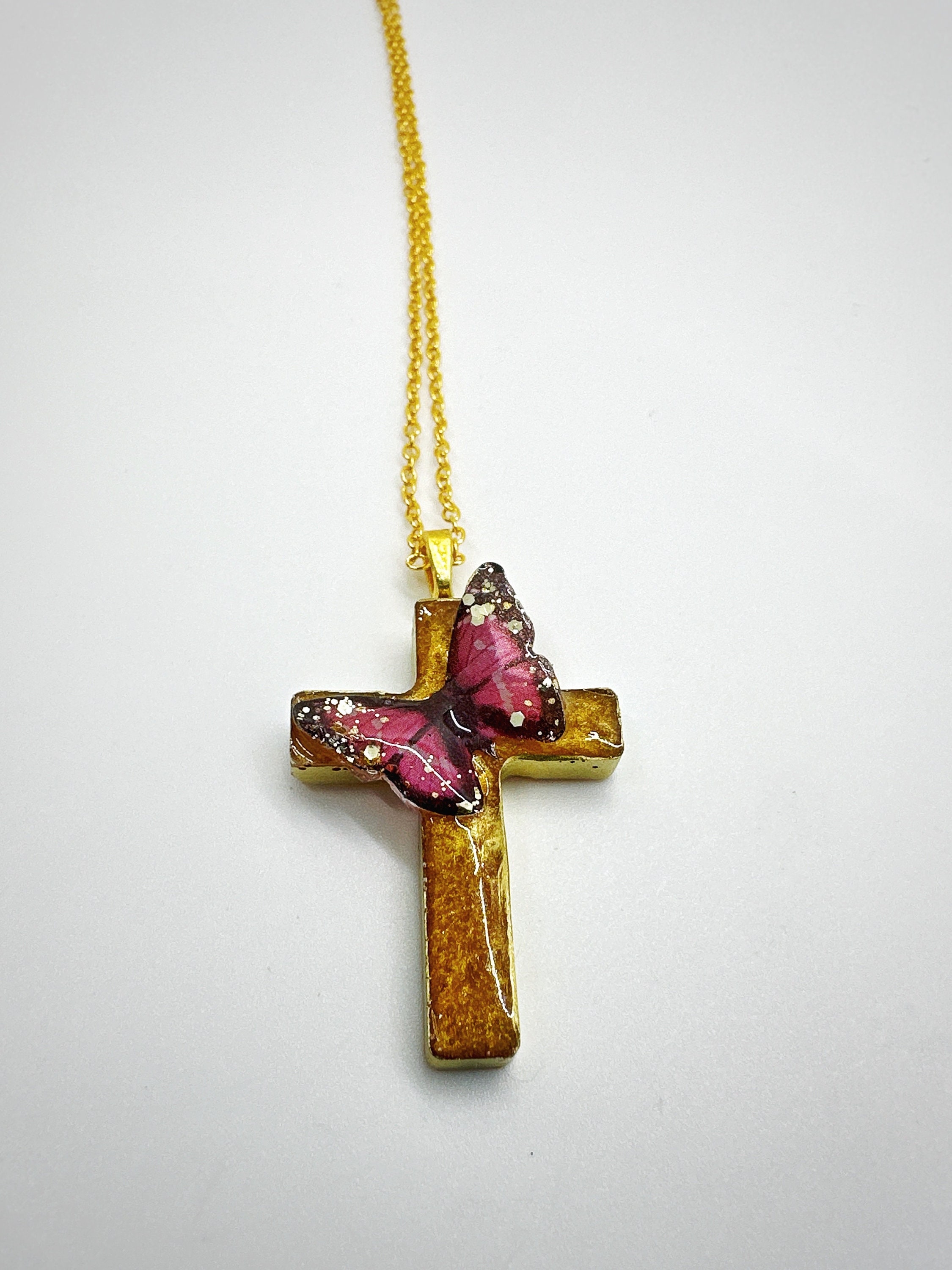 Butterfly Cross, Christian Faith Gift, Ukraine Jewelry, Stand With ...