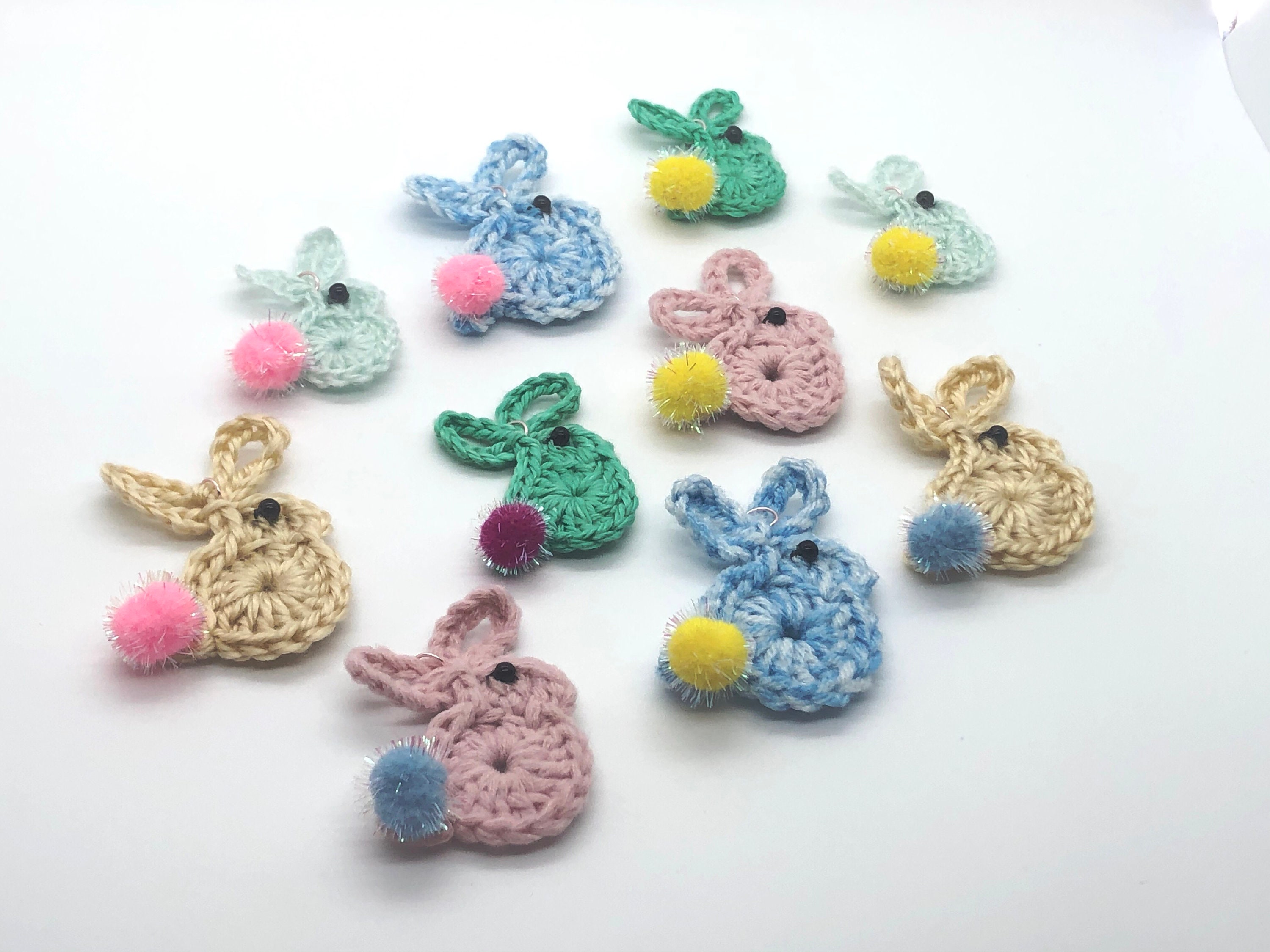 Easter Jewelry Crochet Bunny Necklace Little Girl Pendant Animal Unique ...