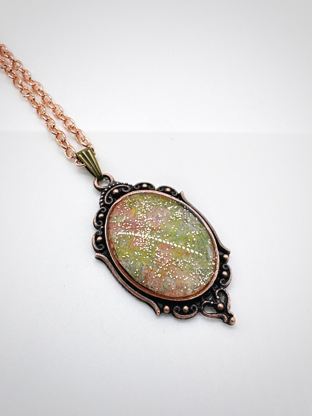 Monet Jewelry, Vintage Retro Style Necklace, Monet Painting Necklace ...