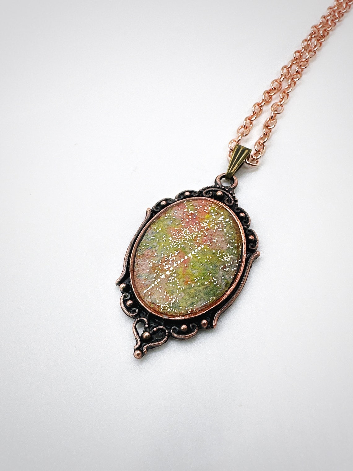 Monet Jewelry, Vintage Retro Style Necklace, Monet Painting Necklace ...