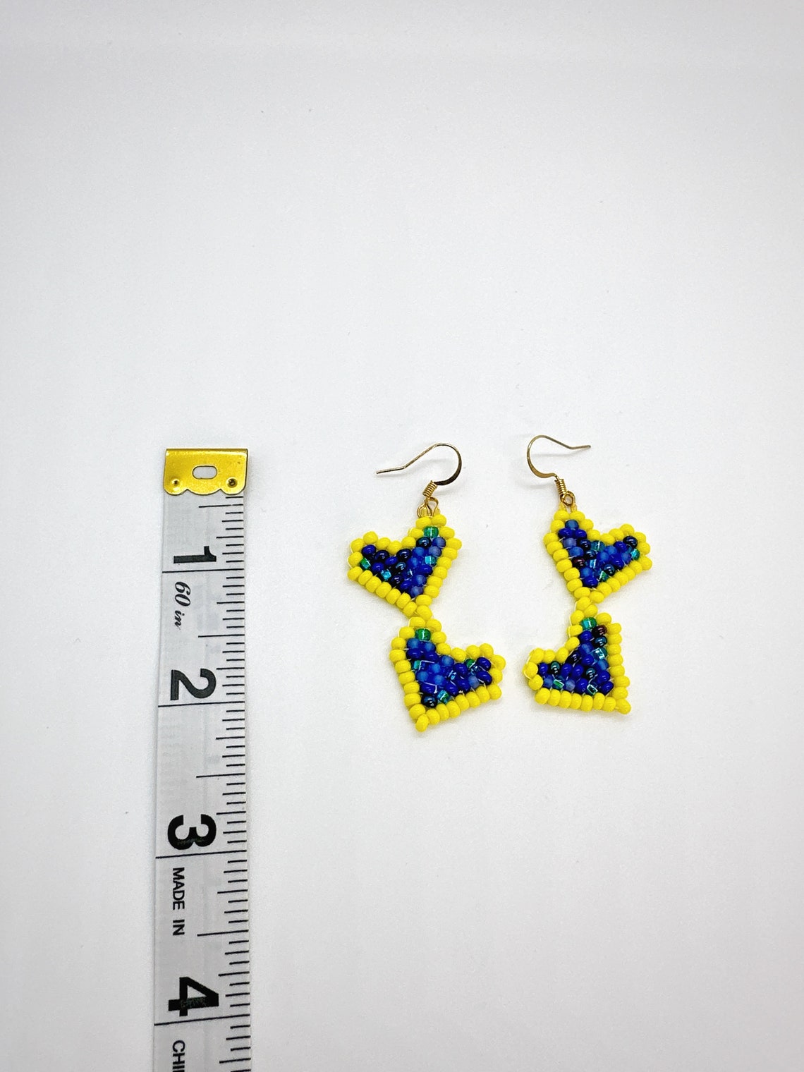 Hearts Earrings, Ukraine Jewelry, Support Ukraine Gift, Stand With ...